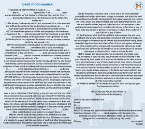 What is a Conveyance Deed & Why Conveyance Deed Is Required?