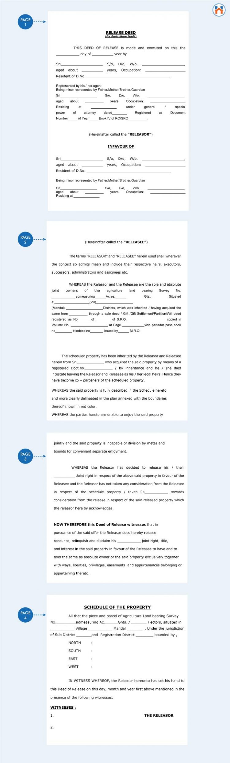 Release Deed: Meaning, Uses, Format and Registration